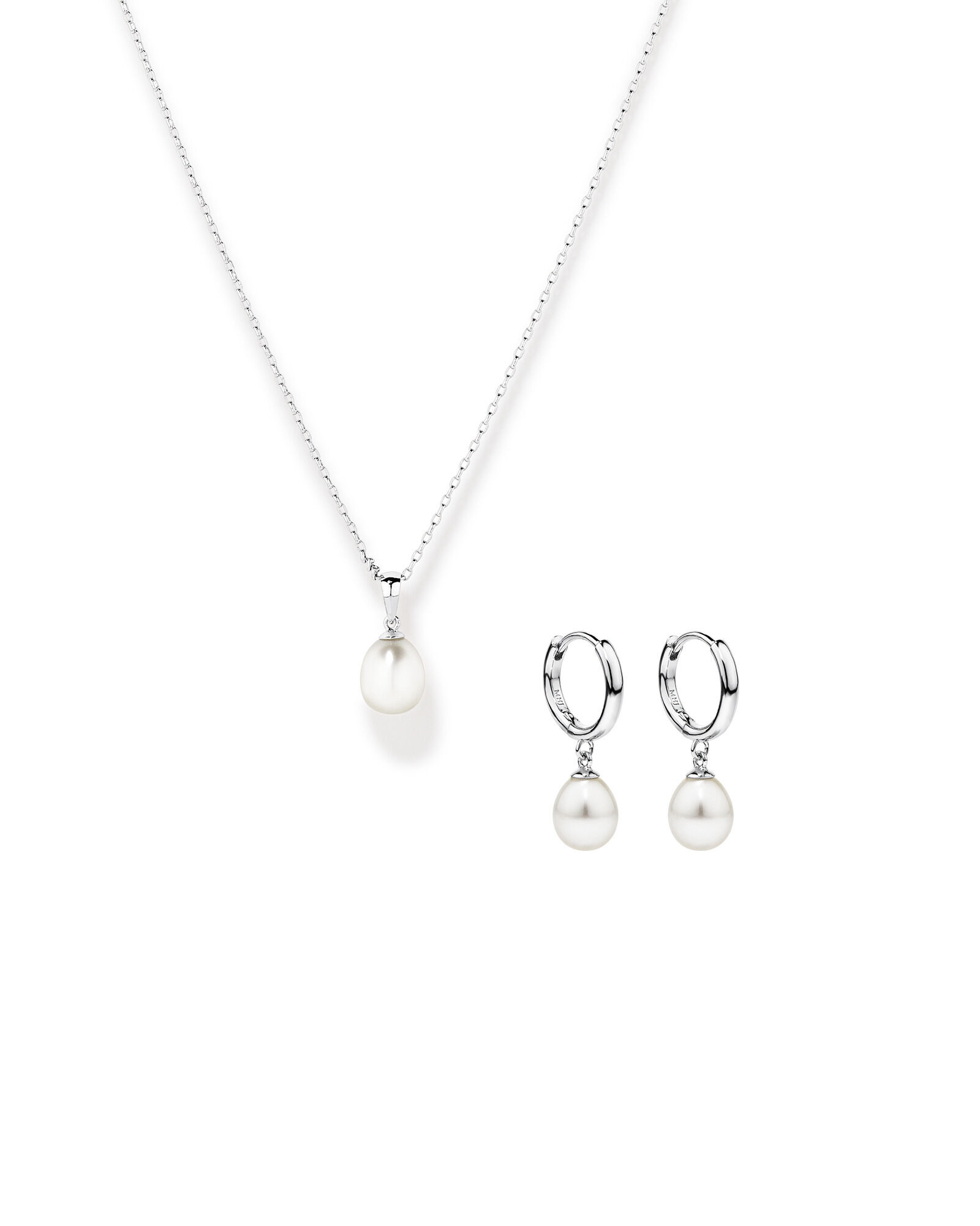 Hoop earrings and necklace set store