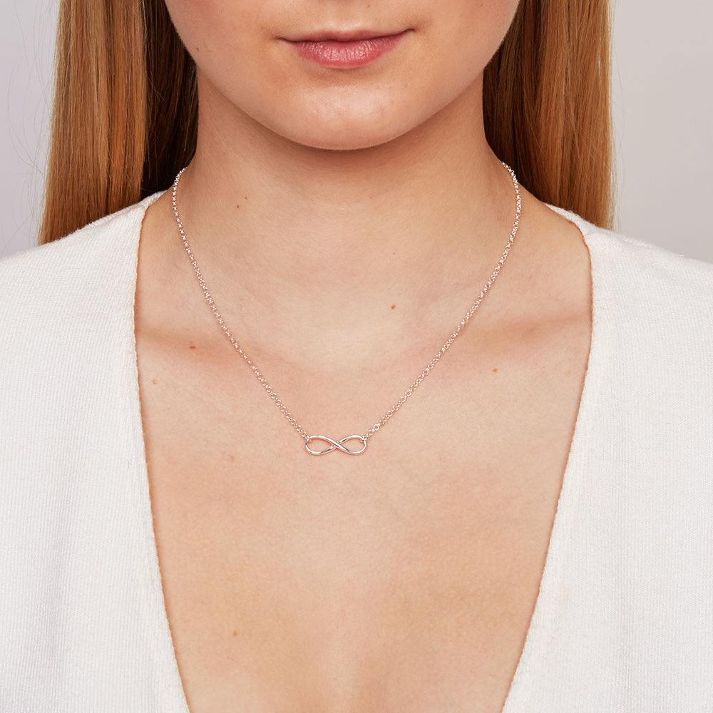 Infinity Necklace in Sterling Silver